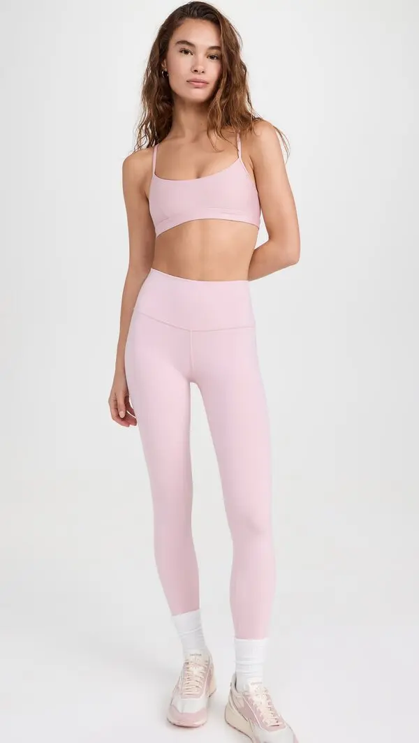 Alo Yoga 7/8 High-Waist Airbrush Leggings In Ballet Pink - 40% Off